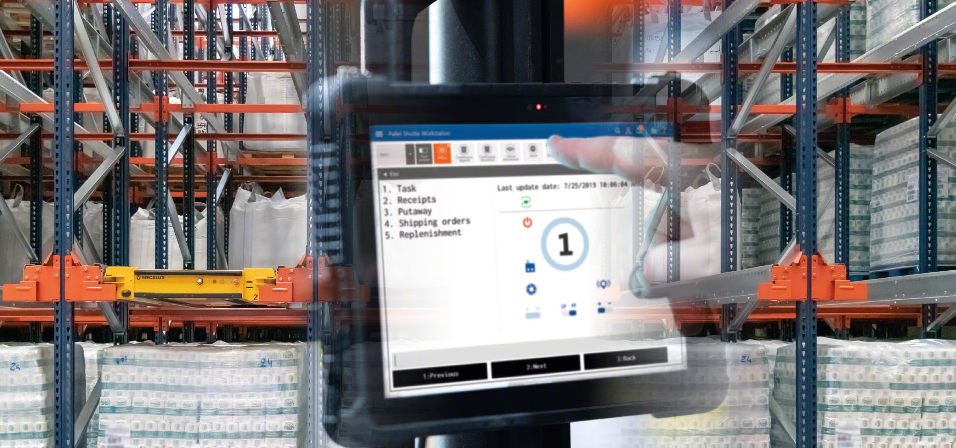 Sistem WMS and Pallet Shuttle Integration - Mecalux.si
